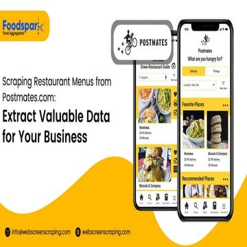 Scraping Restaurant Menus from Postmates.com Extract Valuable Data for ...