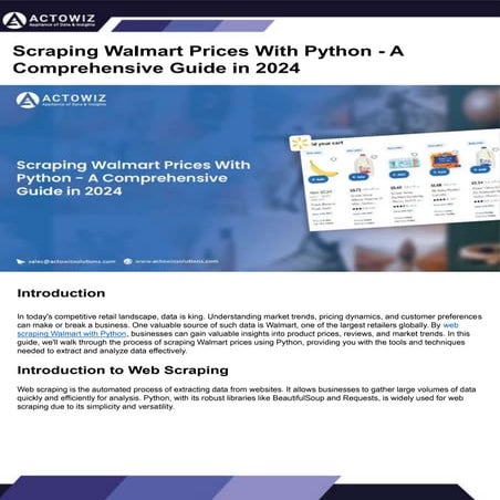 Scraping Walmart Prices With Python - A Comprehensive Guide in 2024.pptx