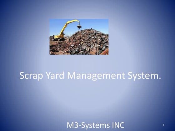 Scrap management | PPT