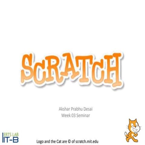 Scratch Lesson 1 – Basics
