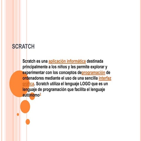 Scratch | PPTX | Programming Languages | Computing