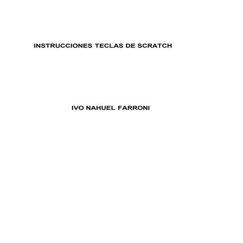 Scratch | DOCX | Programming Languages | Computing