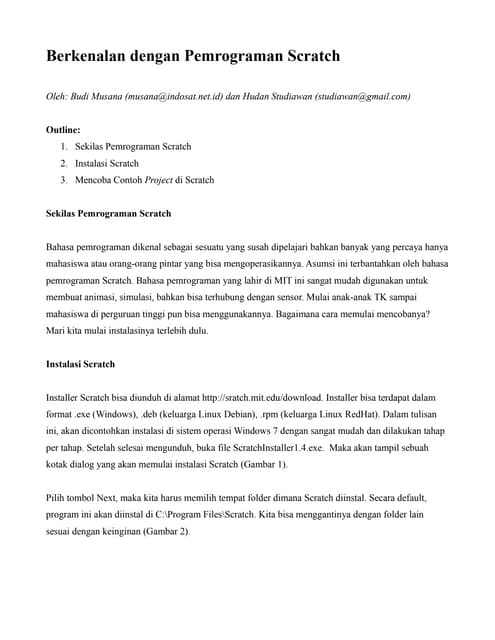 Belajar Pemrograman Scratch Part 1 | PPT