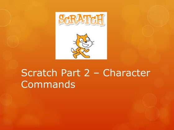 Scratch part 1 sprites | PPT