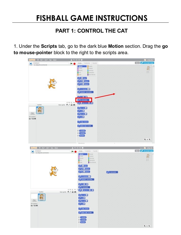 Fish Ball Scratch Instructions
