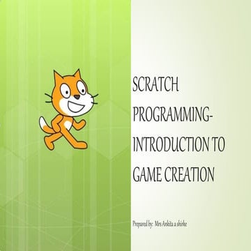Scratch Lesson 1 Basics Ppt