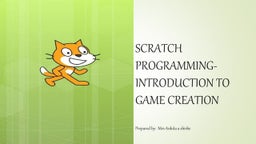 Scratch Lesson 1 – Basics | PPT