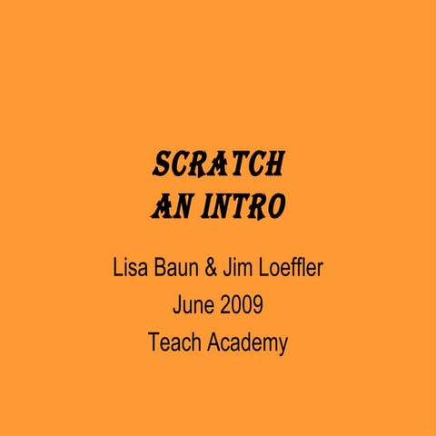 Scratch Ta | PPT | Programming Languages | Computing