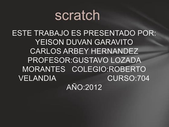 Los comandos de scratch | PPT