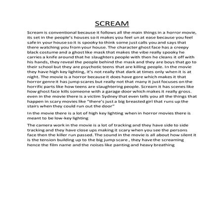 Scream | PDF