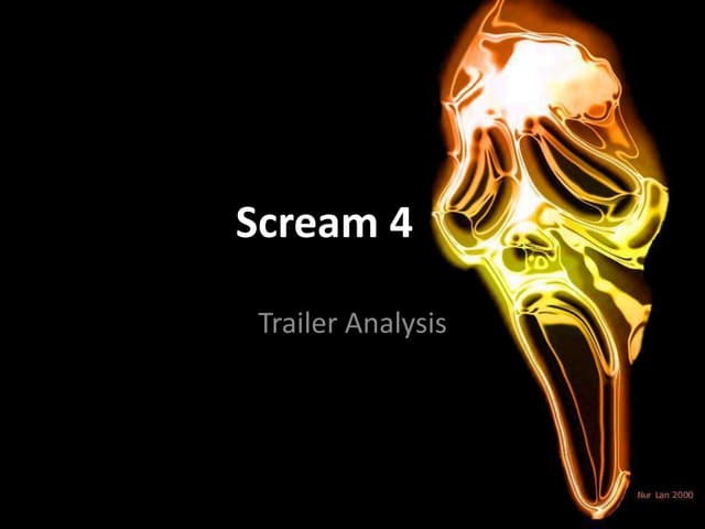 Scream opening scene analysis | PPTX