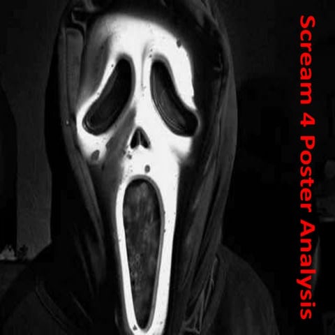 Scream 4 poster Analysis | PPTX