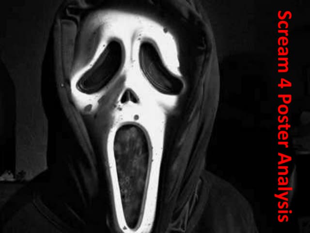 Scream film poster analysis | PPTX