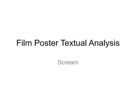 Scream opening scene analysis | PPT