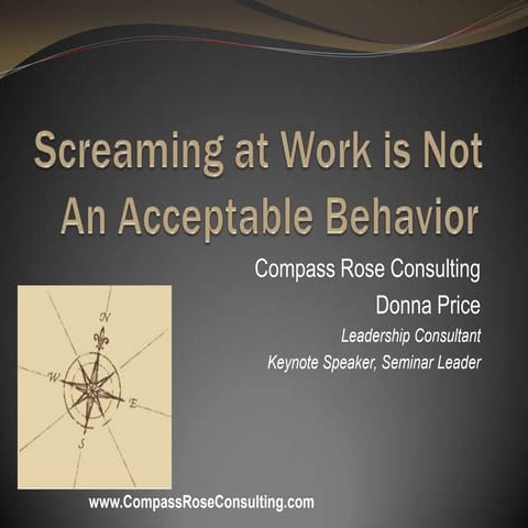 Screaming at Work: Not Okay | PPTX