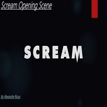 Scream opening scene