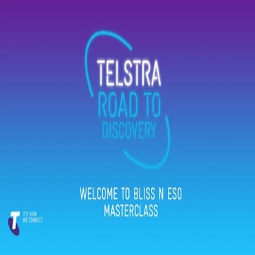 Telstra Road To Discovery 2015 | PPT