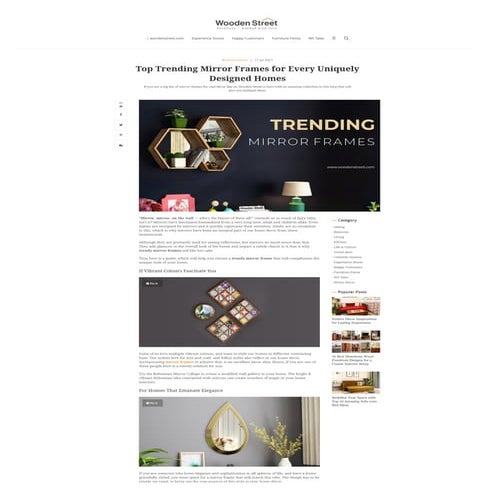 Top Trending Mirror Frames for Every Uniquely Designed Homes | PDF