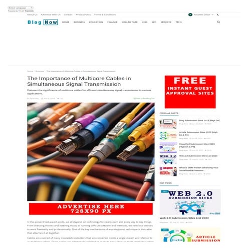 The Importance of Multicore Cables in Simultaneous Signal Transmission | PDF