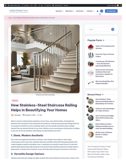 Stainless Steel Railings: Finding Their Advantages | PDF