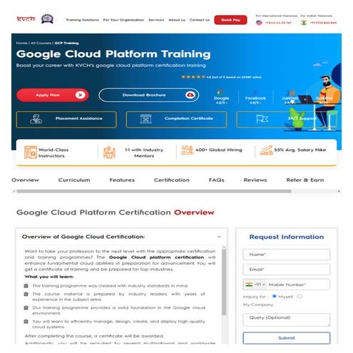 Google Cloud Certification Training| KVCH Training | PDF