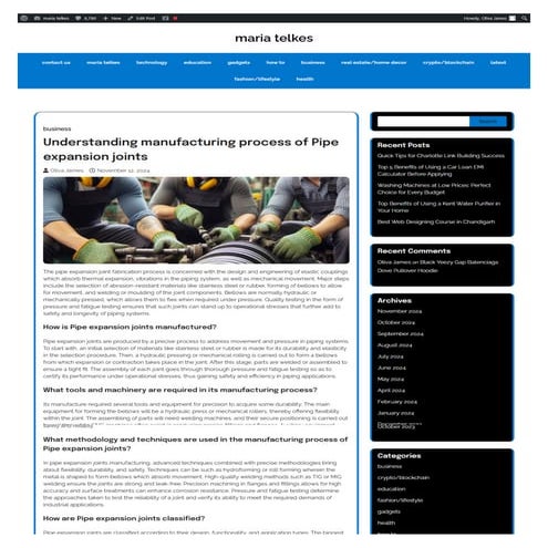Understanding manufacturing process of Pipe expansion joints | PDF | Civil Engineering Industry ...