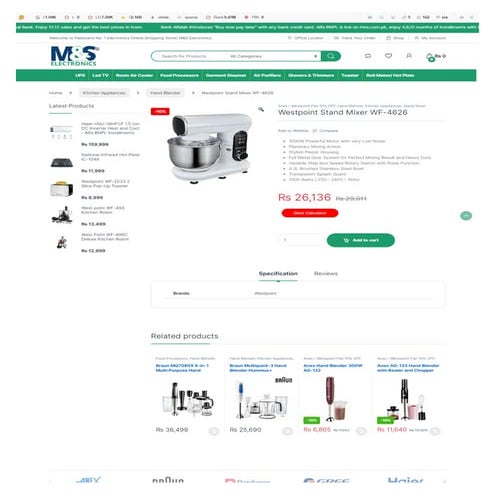 westpoint stand mixer | PDF