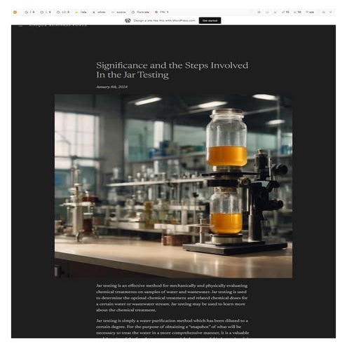 Significance and the Steps Involved In the Jar Testing | PDF