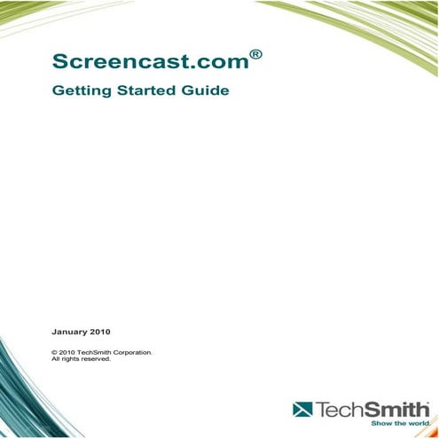 Screencast.com getting started_guide | PDF