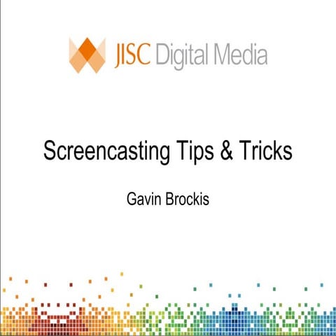 Screencasting Tips | PDF