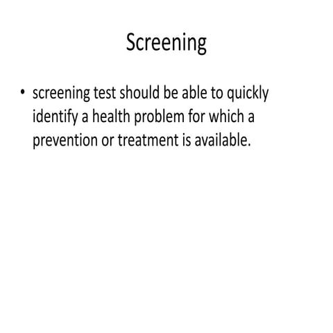 Screening | PPTX