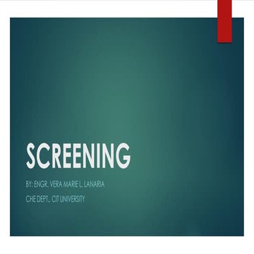 L 11 screen chamber | PDF