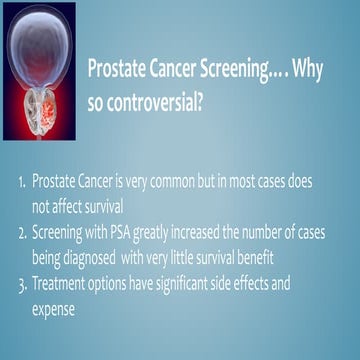 Screening for prostate cancer 2018 | PPTX