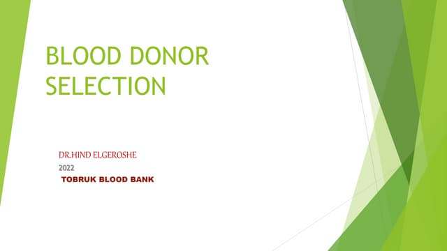 Blood Donor Selection Criteria .pptx