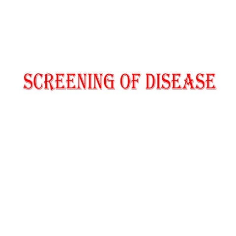 Types of Screening | PPT