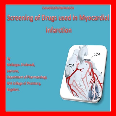 Screening of drugs used in MI | PPT
