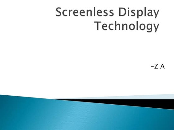 Screenless pd presentation | PPT