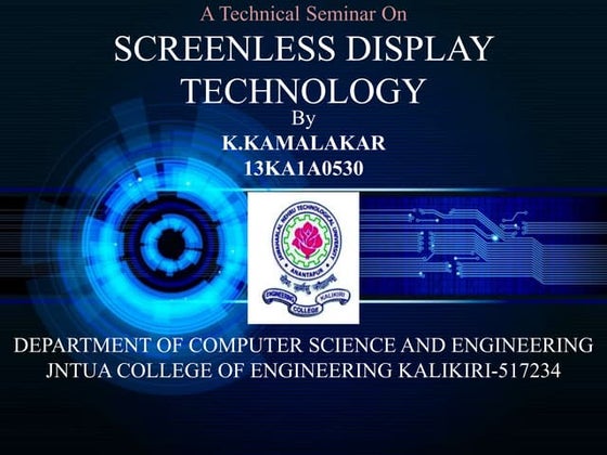 Screenless display | PPTX | Technology & Computing