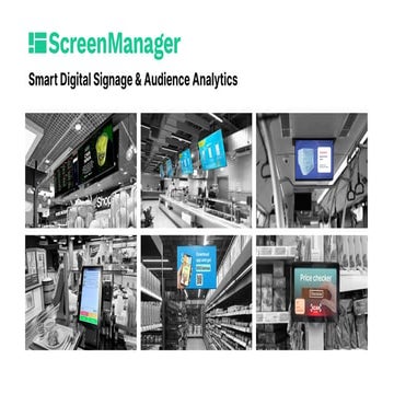 Screenmanager - Digital Signage & AI Audience Analytics Platform | PDF