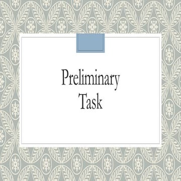 Preliminary Task - Script, Storyboard and Shot List | ODP