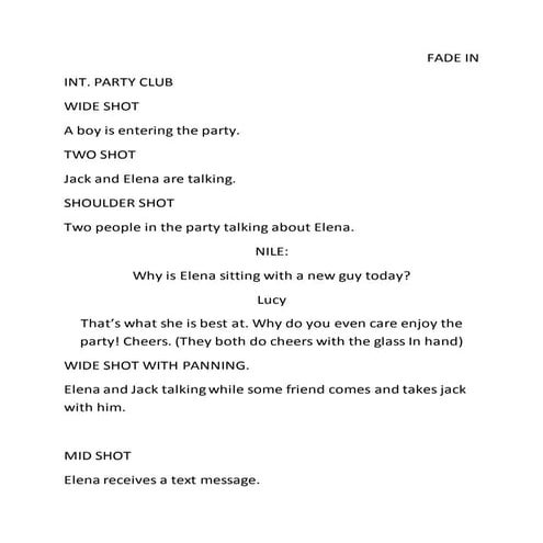 Screenplay- The Unknown | DOCX