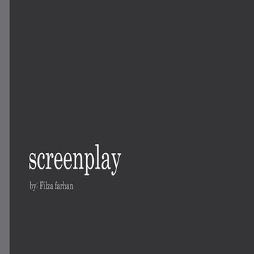 Screenplay | PPTX