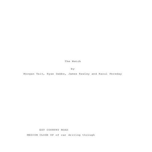 Screenplay - Morgan James Ryan Raoul | PDF