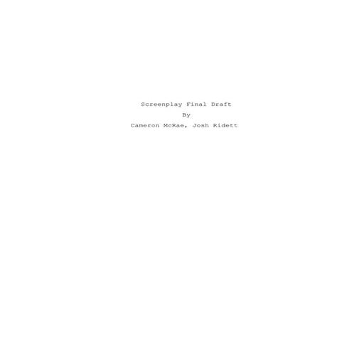 Screenplay - Final Script | PDF
