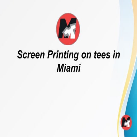 Screen printing on tees in miami | ODP