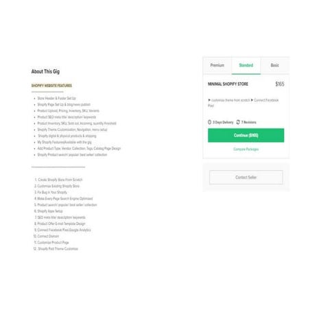 SHOPIFY WEBSITE FEATURES | PDF