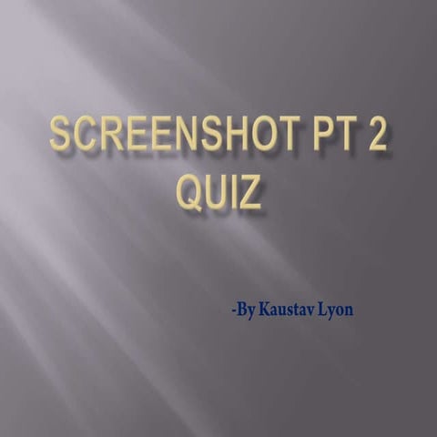 Screenshot Part 2 | PPT