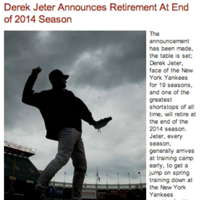 Derek Jeter's Retirement | PDF