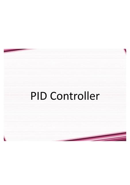 PID controller, P, I and D control Comparison PI, PD and PID Controller ...