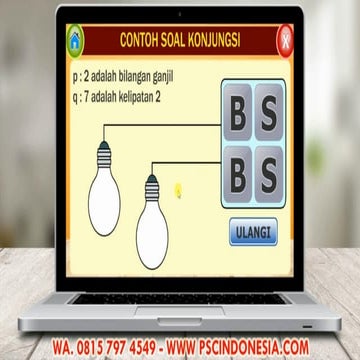 Contoh Aplikasi Multimedia Pembelajaran Interaktif Logika Matematika | PDF